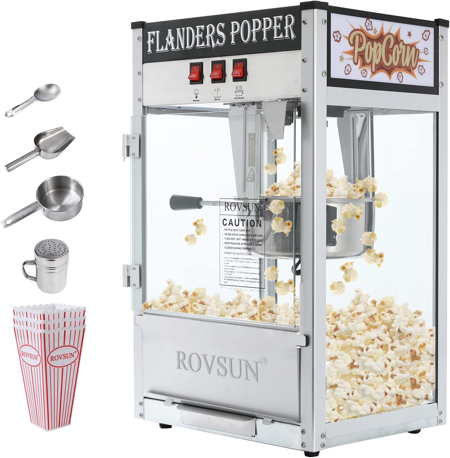 Amazon.com: Majestic Countertop Popcorn Machine - Extra Large Movie ...