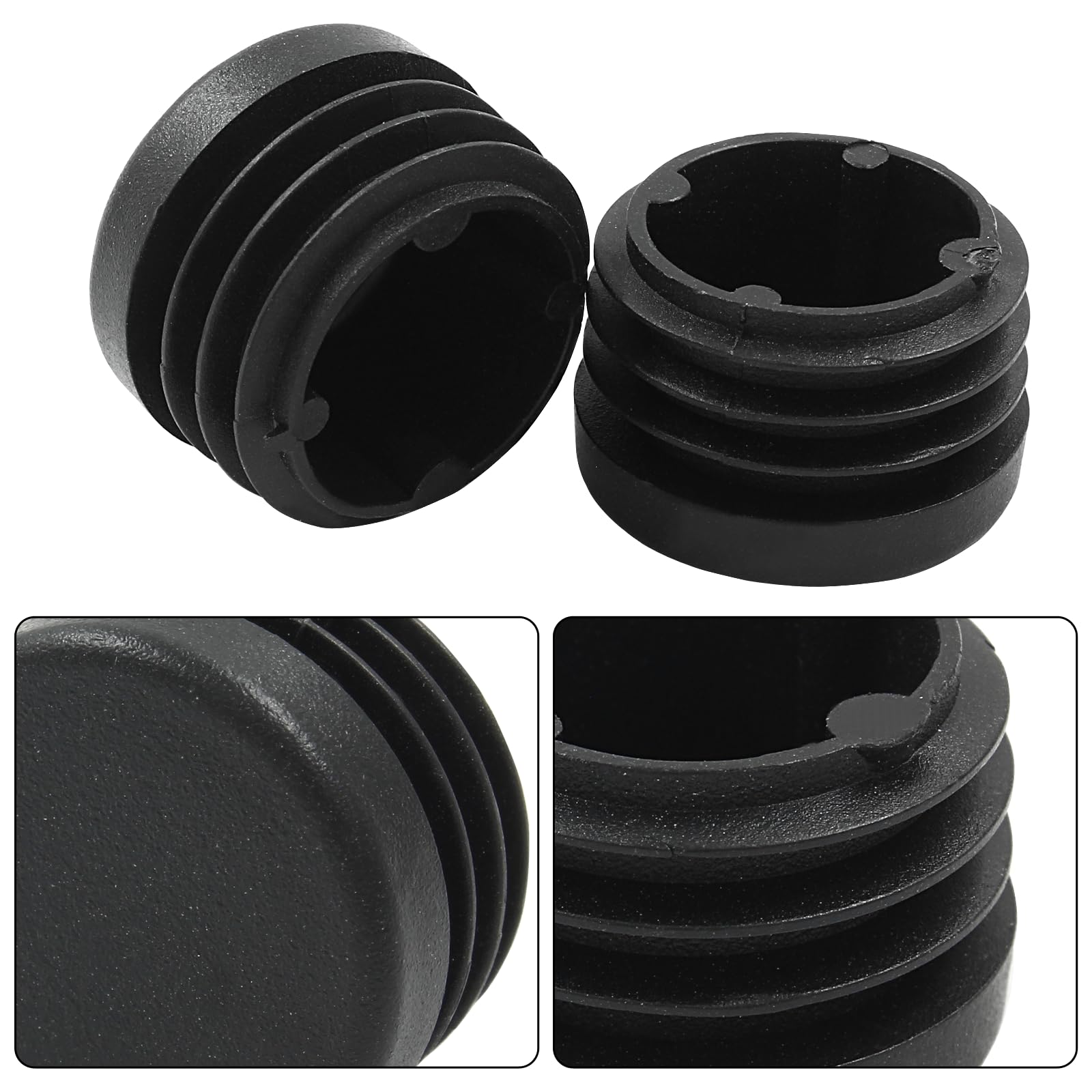 Snapklik.com : Kyuionty 50 Pack 1" Round Plastic Plug Insert, Tubing ...