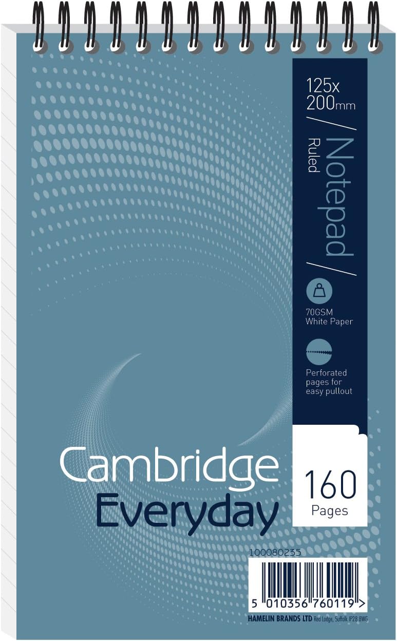 Cambridge Ruled and Perforated Reporters Notebook (Pack of 10) : Amazon ...