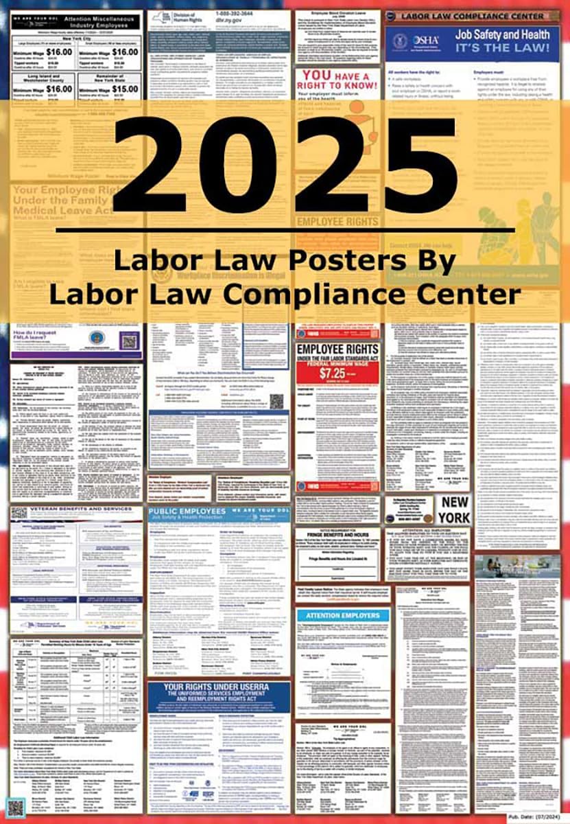 Amazon.com: 2025 New York State and Federal Labor Law Poster - English ...