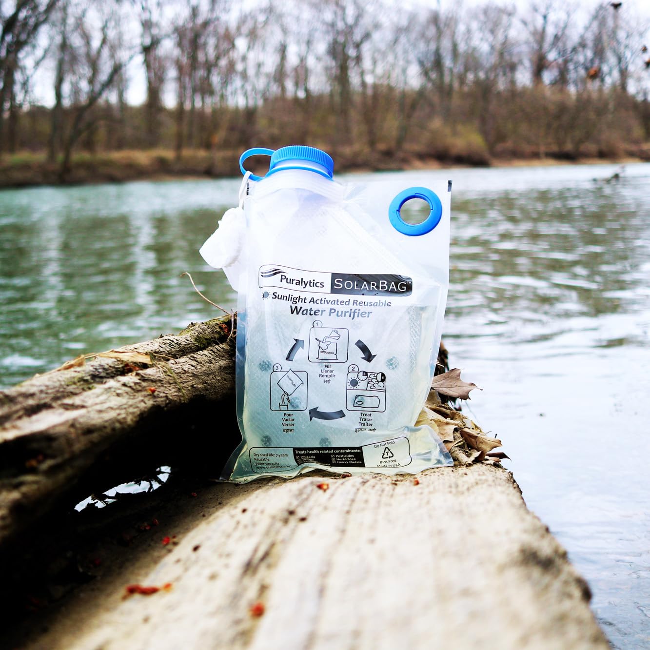 Solar Bag Water Purifier Portable Water Purification System With Solar