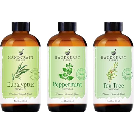 Amazon.com: Handcraft Tea Tree Essential Oil and Peppermint Essential ...