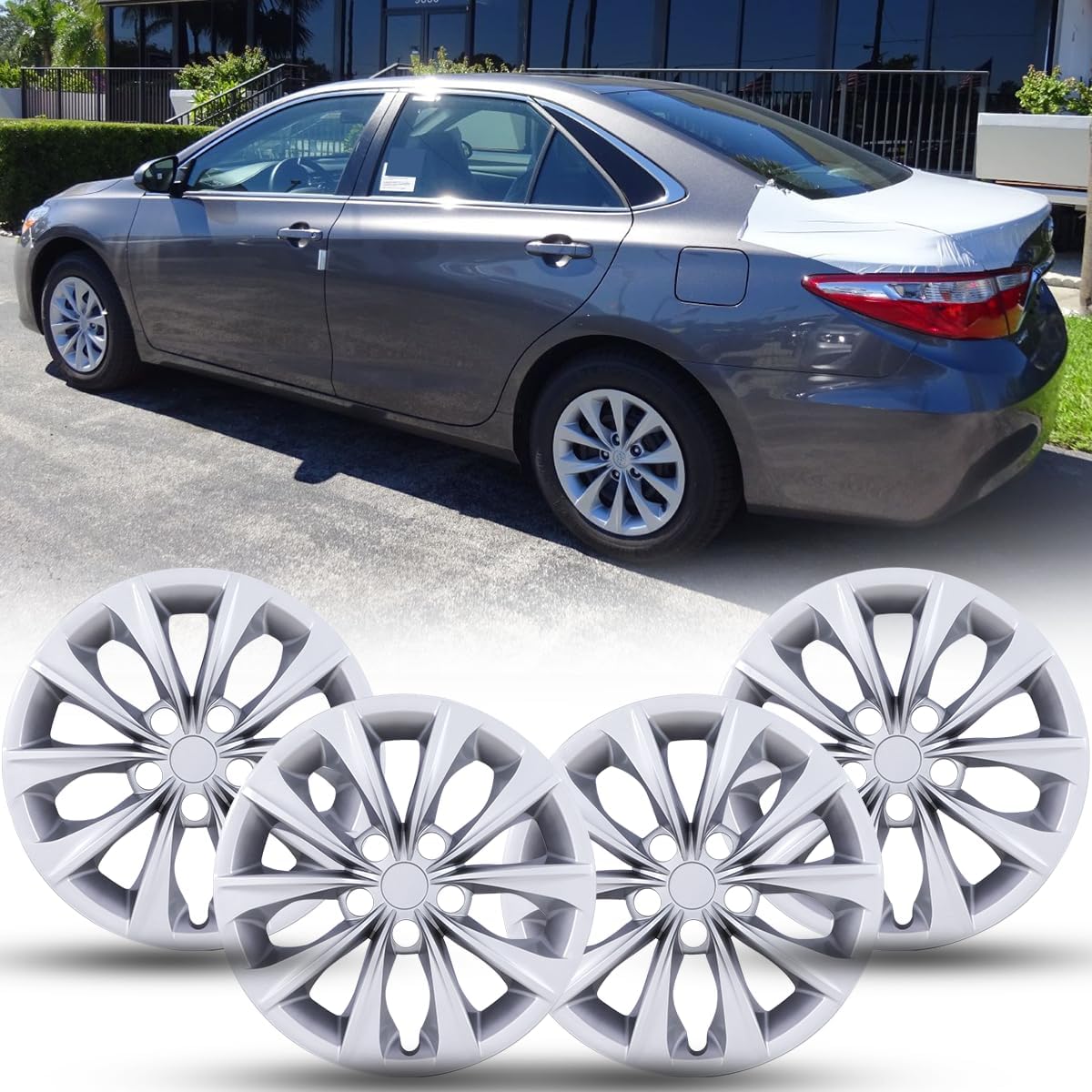 Amazon.com: Winjet Wheel Covers Replacements 16'' Hubcaps for Toyota ...