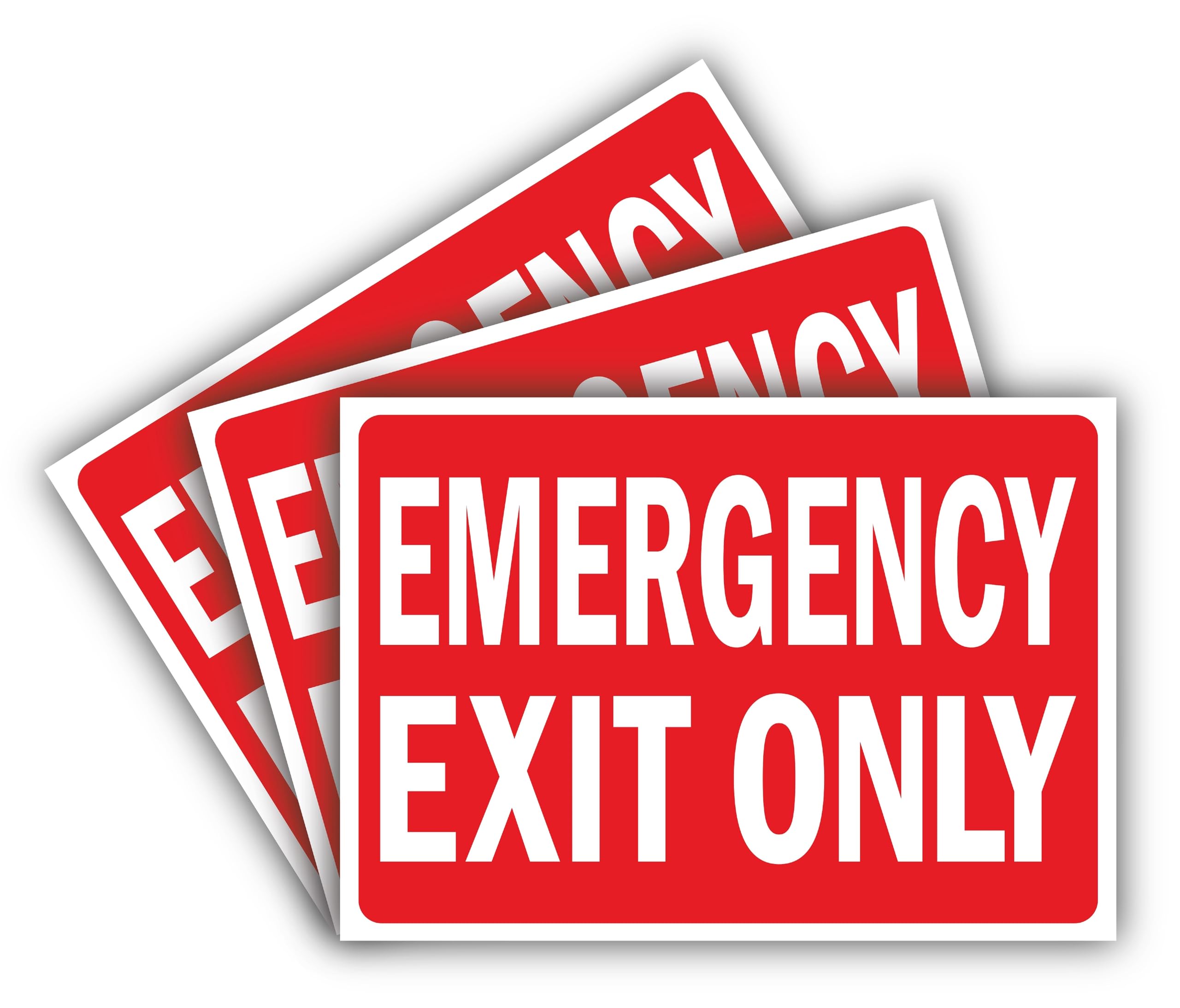 Buy Emergency Exit Only Sign Stickers, Exit Signs Designed as per NFPA ...