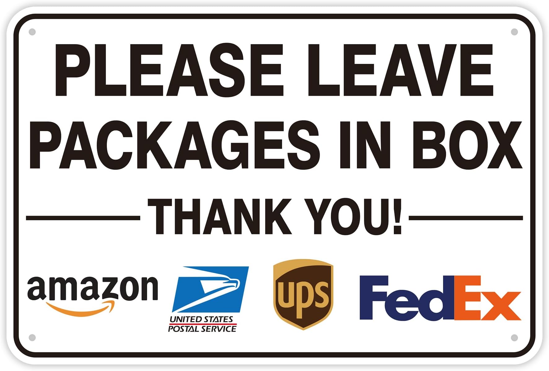 Amazon.com : Please Leave Packages and Deliveries Here Sign，Self ...