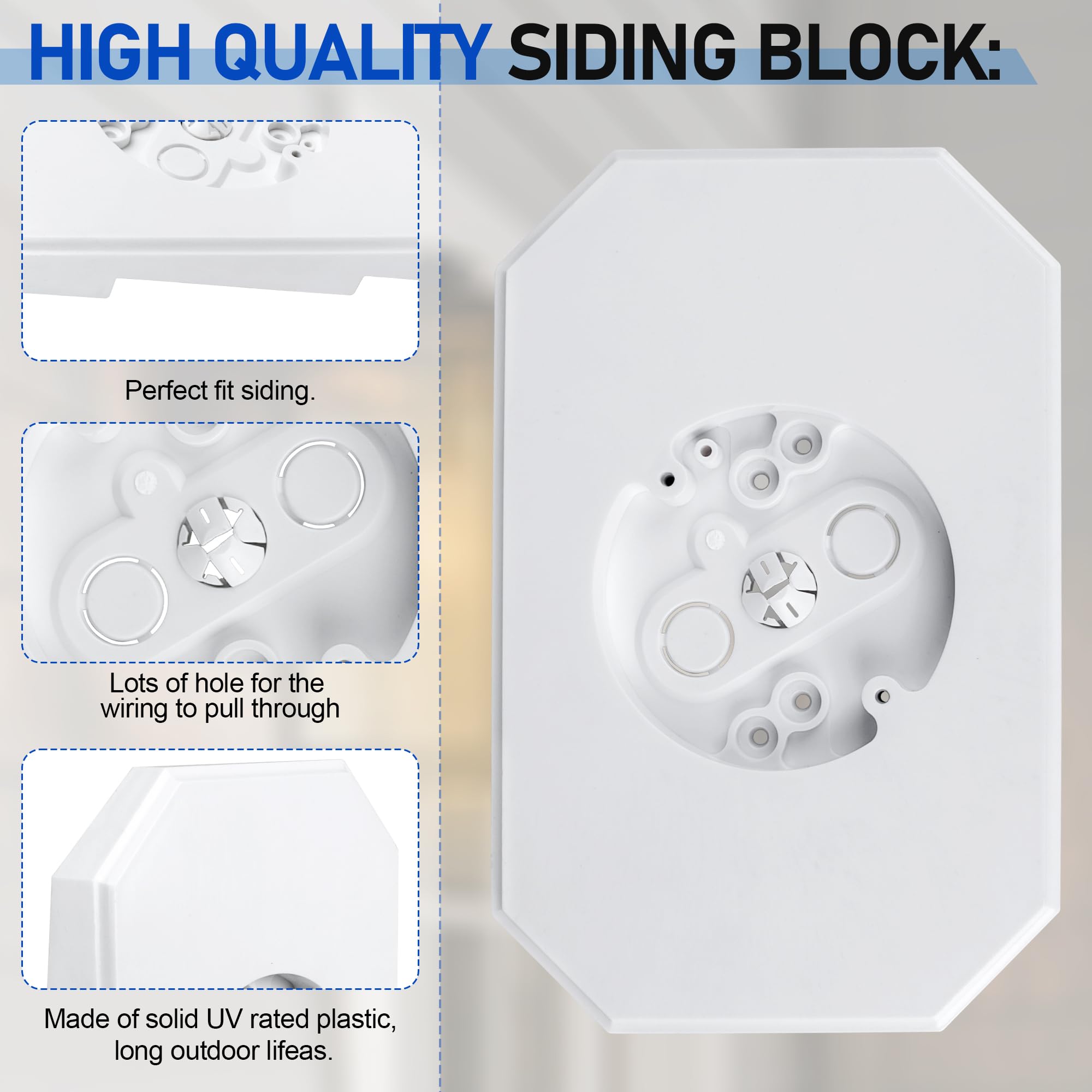 Siding Blocks Electrical Vinyl Siding Mounting Block Electrical Outlet