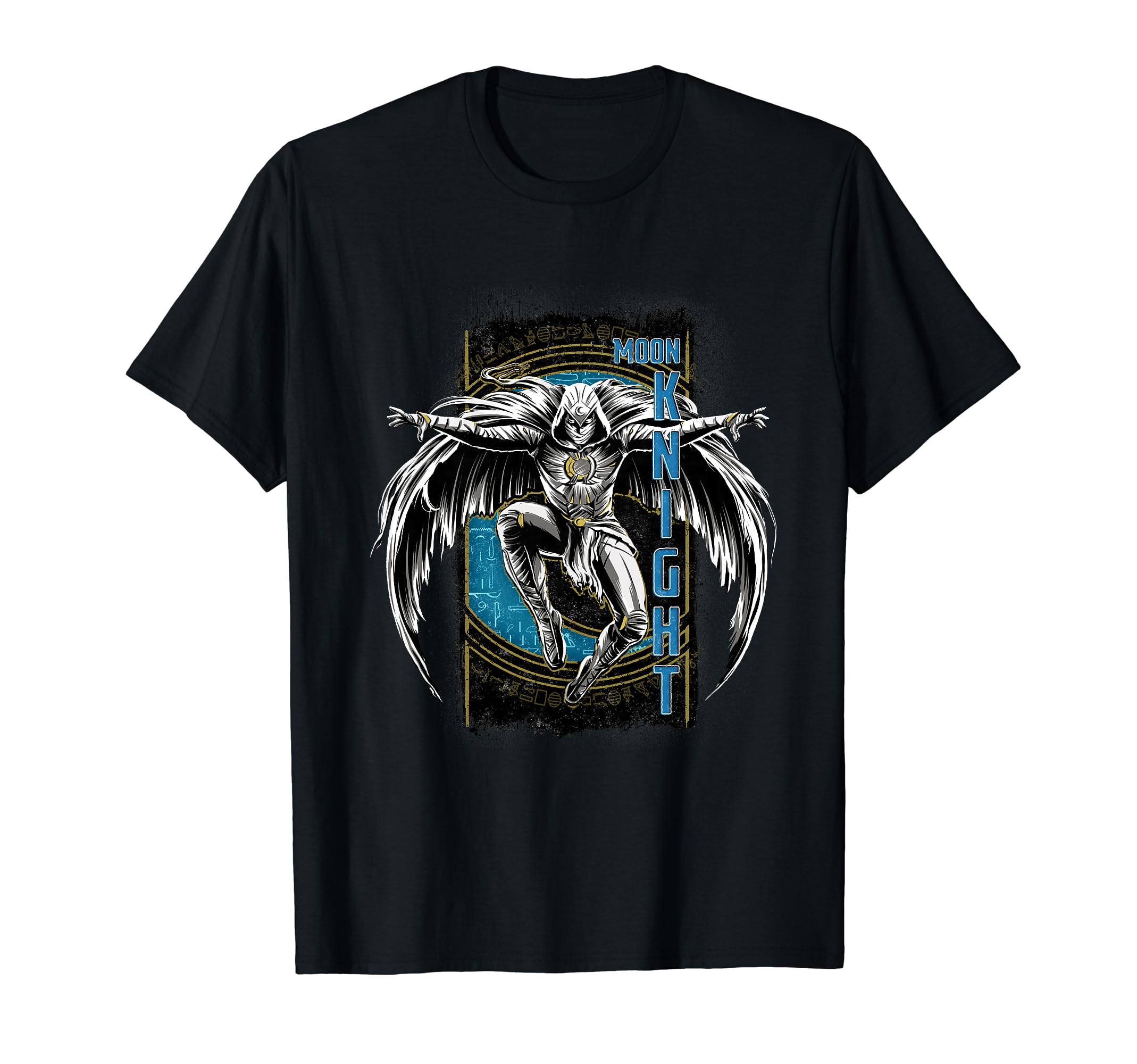 Amazon.com: Marvel Moon Knight Egyptian Hieroglyphs Jump T-Shirt ...