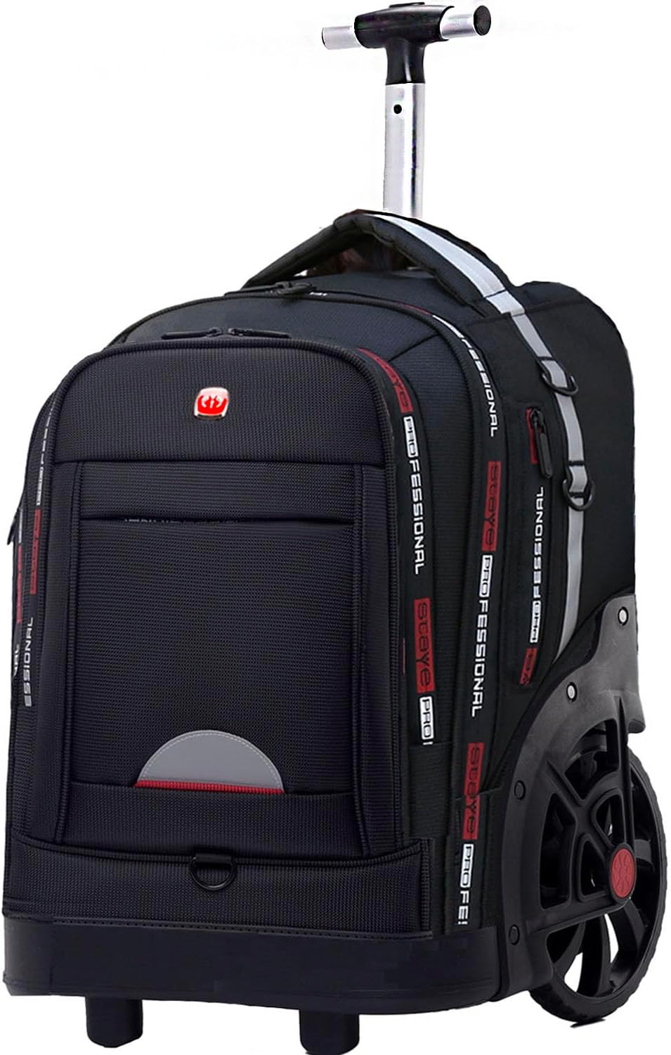 Amazon.com: PISKGODSF Rolling Backpack with Wheels for Adults, Large ...