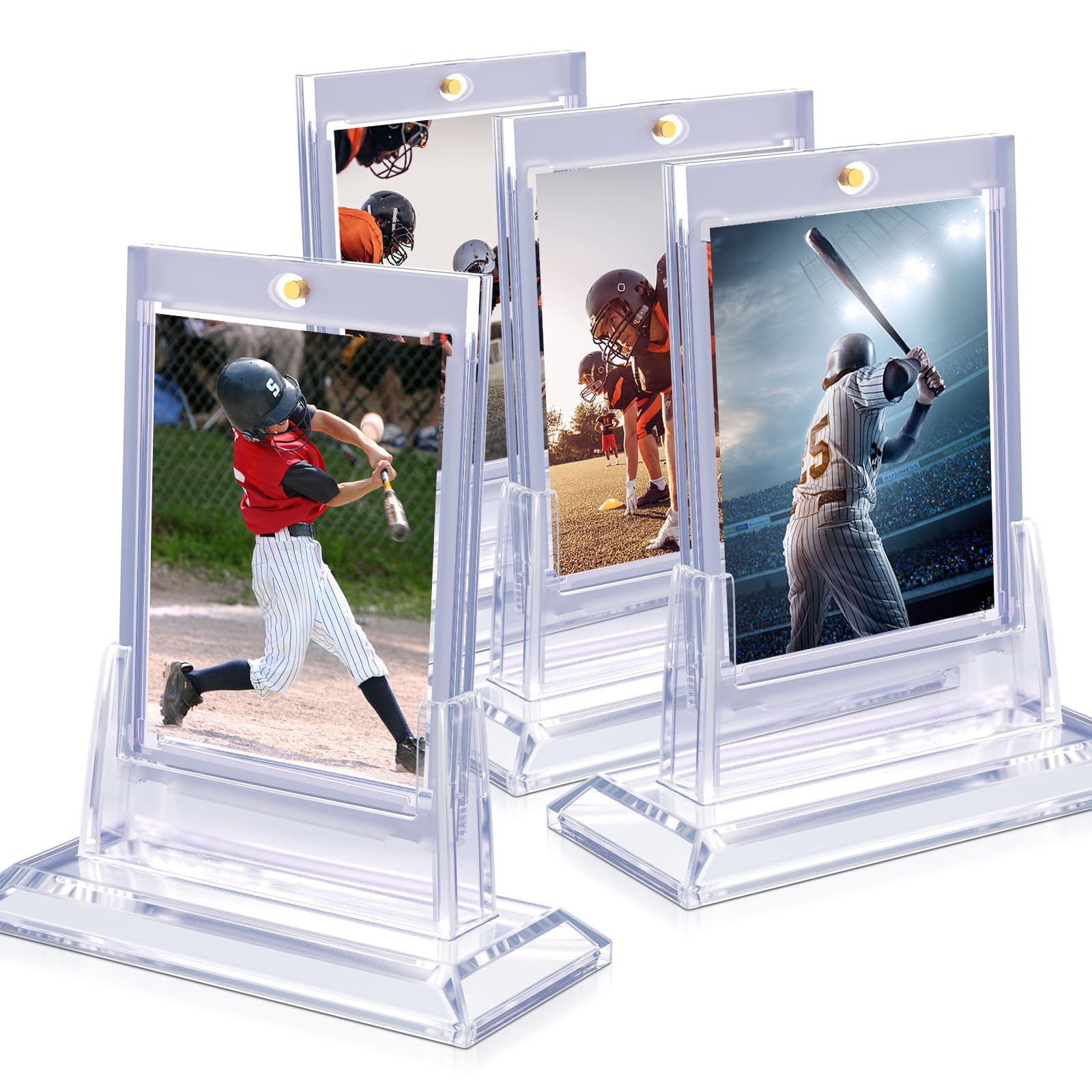 Amazon.com: 4Pcs Magnetic Card Holders for Trading Card, Baseball Card ...