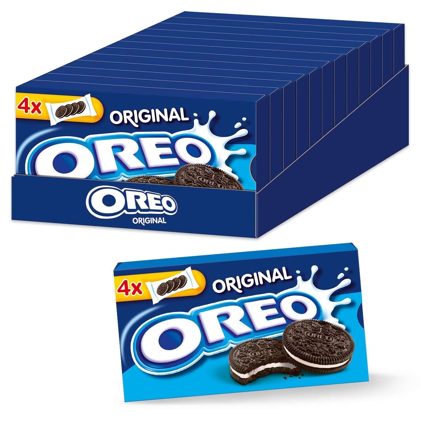 OREO Original 12 x 176g, Knuspriger Kakao Doppelkeks gefüllt mit Crème ...