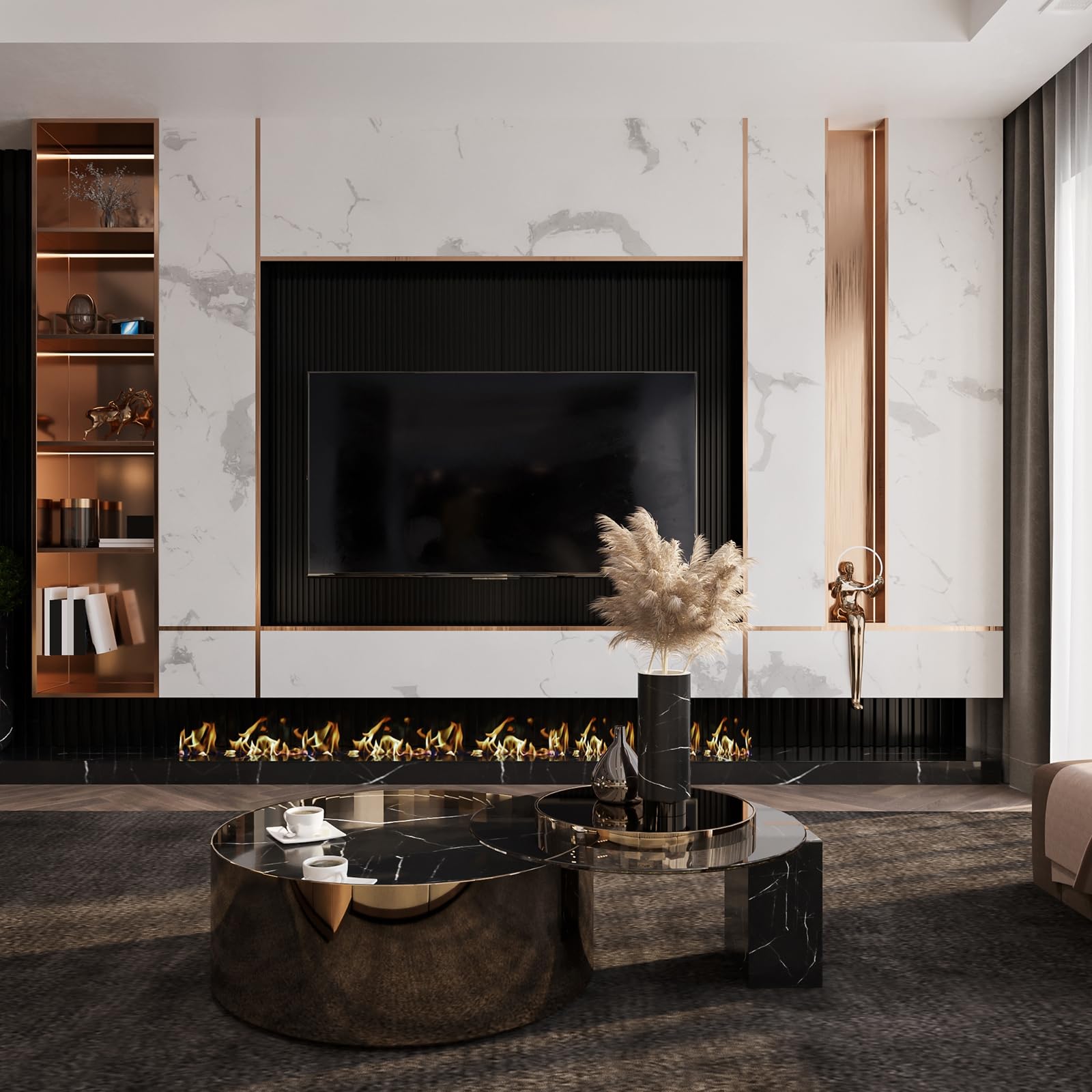 Snapklik.com : HARFINGTON 19.7ft X 1.18" Wall Trim Peel And Stick ...