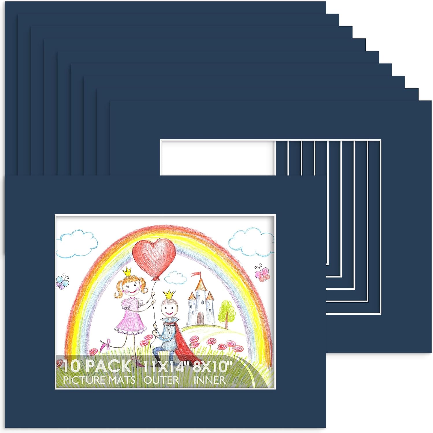 Amazon.com: Space Art Deco, 10 Pack Picture Frame Mats, 11x14 Dignity ...