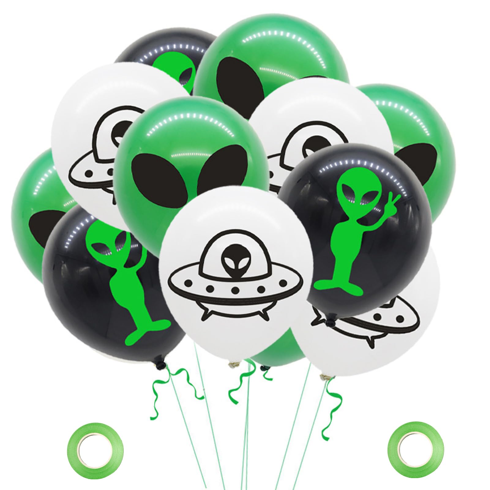 Amazon.com: 45 Pieces Alien Birthday Party Decorations, 12 Inch Alien ...