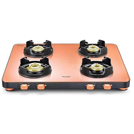 Prestige Edge Glass Gas Stove Gas Table PEPS 04 - Pink, Pastel, Manual ...