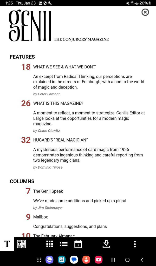 Genii, The Conjurors’ Magazine - App on Amazon Appstore