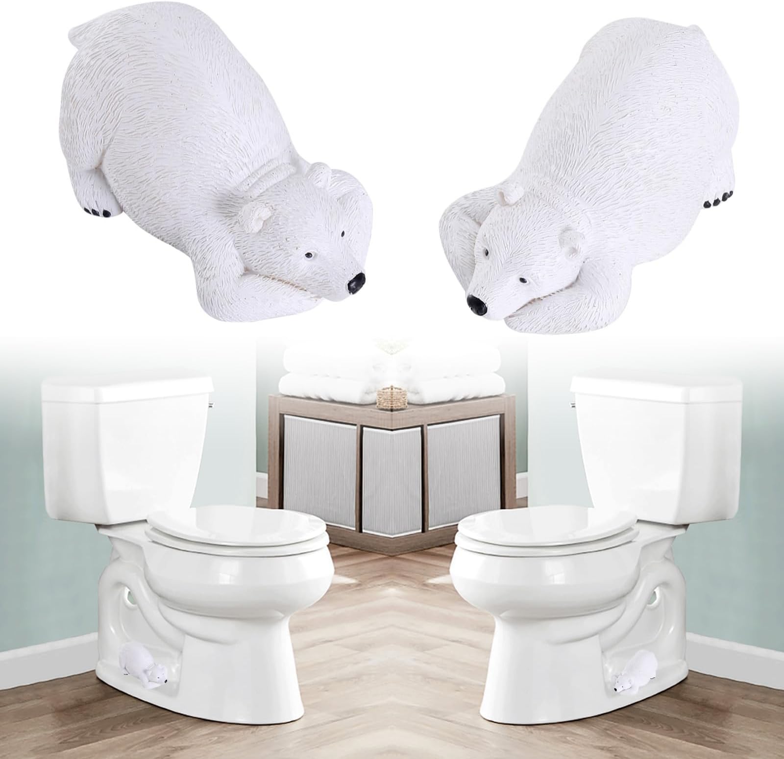 2Pcs Toilet Bolt Covers Decorative, Ceramic Toilet Screw Cover Caps ...