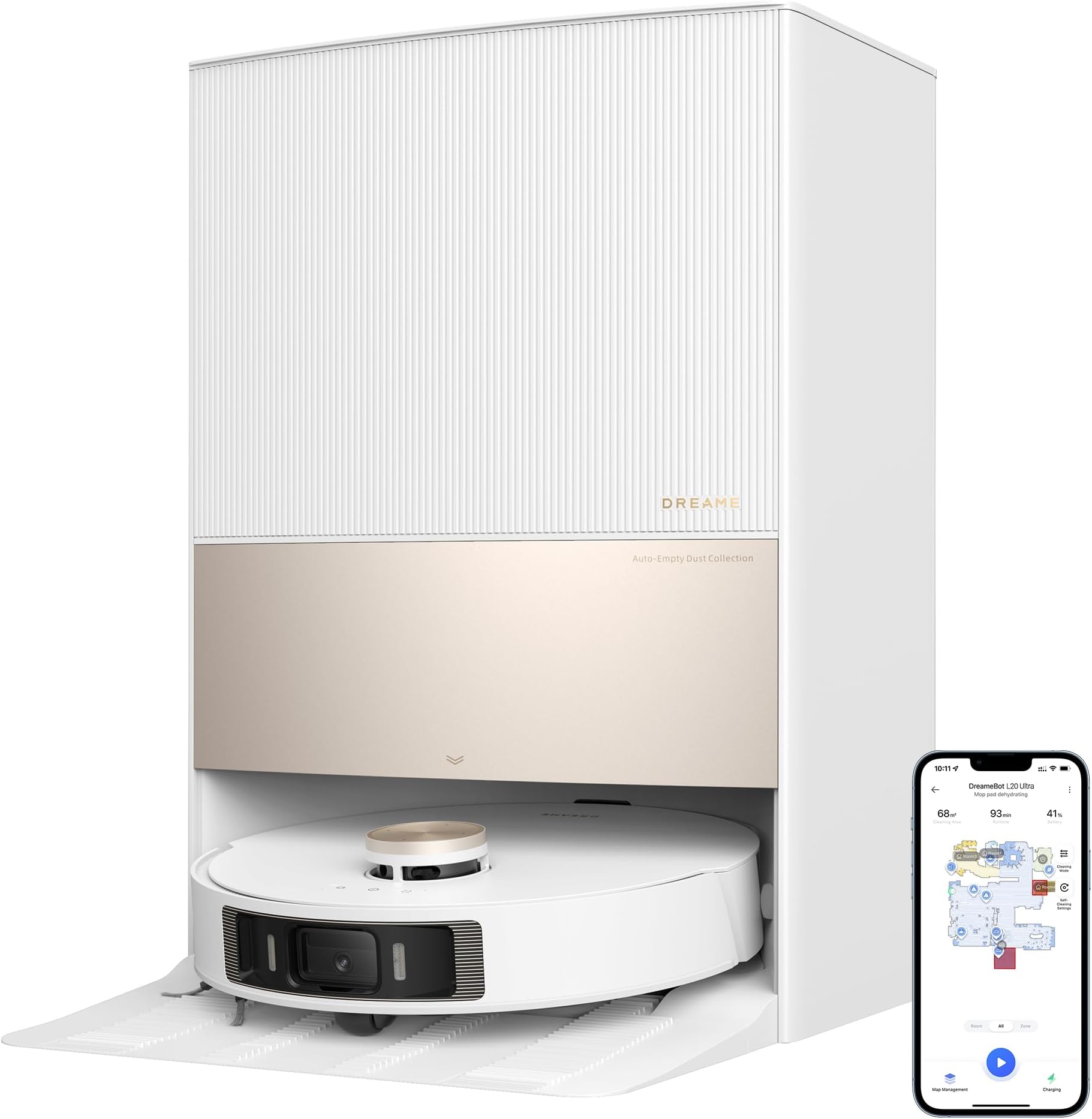 ECOVACS Deebot T30 Omni Robot Vacuum Cleaner with Wiping Function, Mini ...