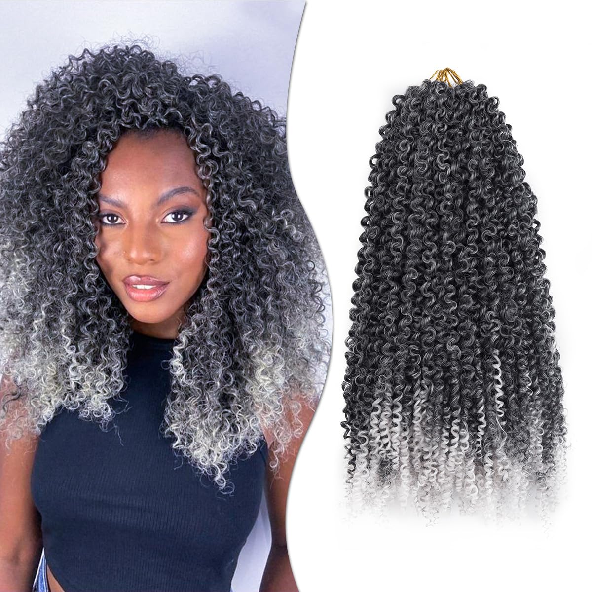 7 Packs Curly Crochet Hair for Black Women 12 Inch Short Passion Twist ...
