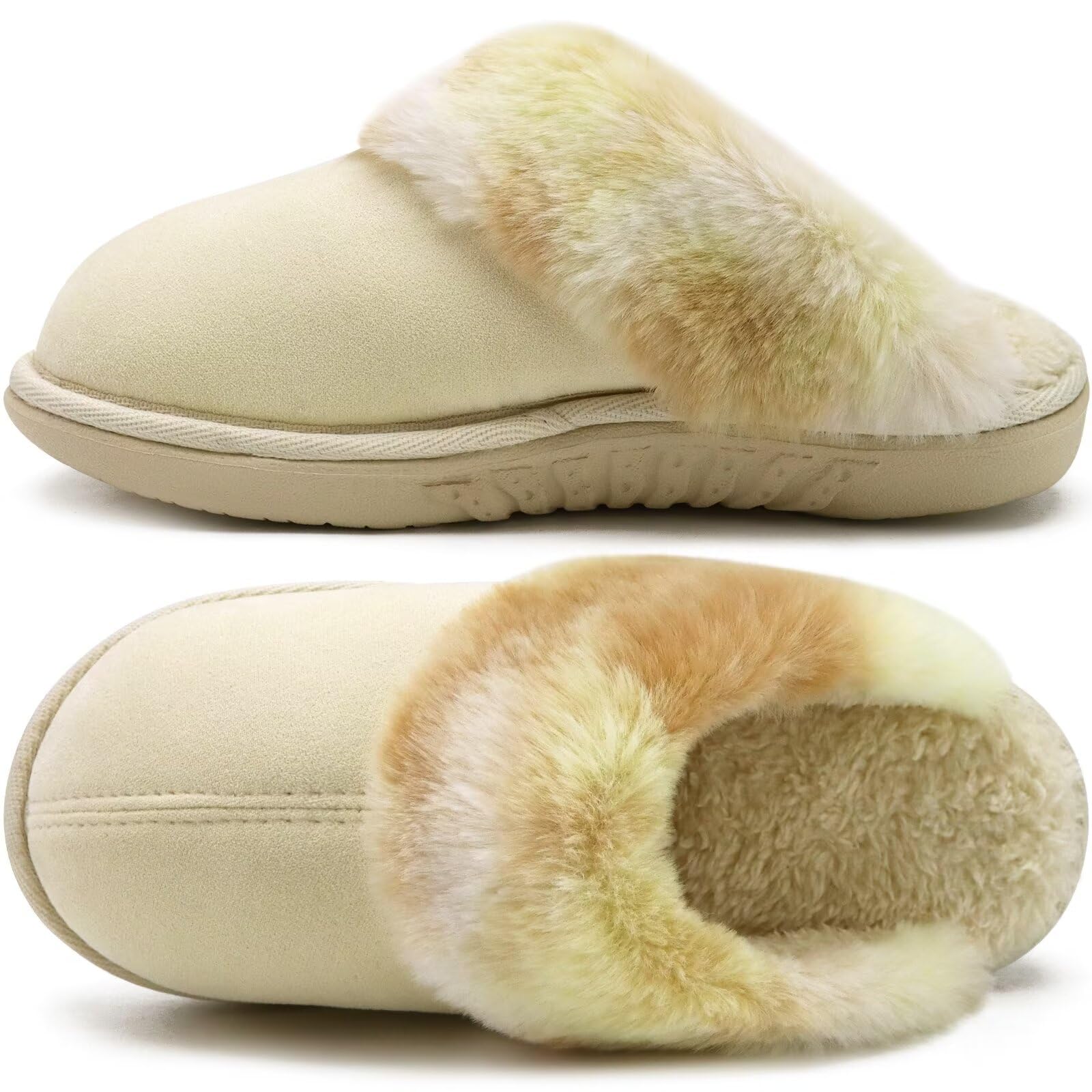 Amazon.com | jiajiale Women's Memory Foam Slippers Ladies Slip On Arch ...