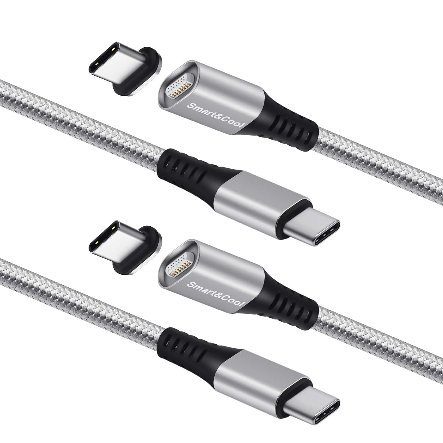 Amazon.com: SMART&COOL 60W PD USB-C to USB-C Magnetic Charging Cable ...