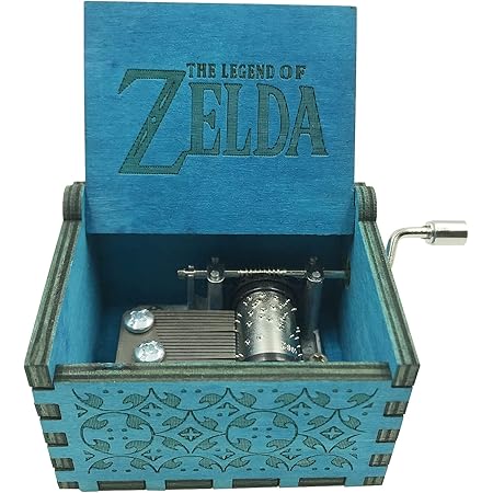 Amazon.com: The Legend of Zelda Music Box Wood Hand Crank, Wooden Antique Engraved Carved Crafts ...