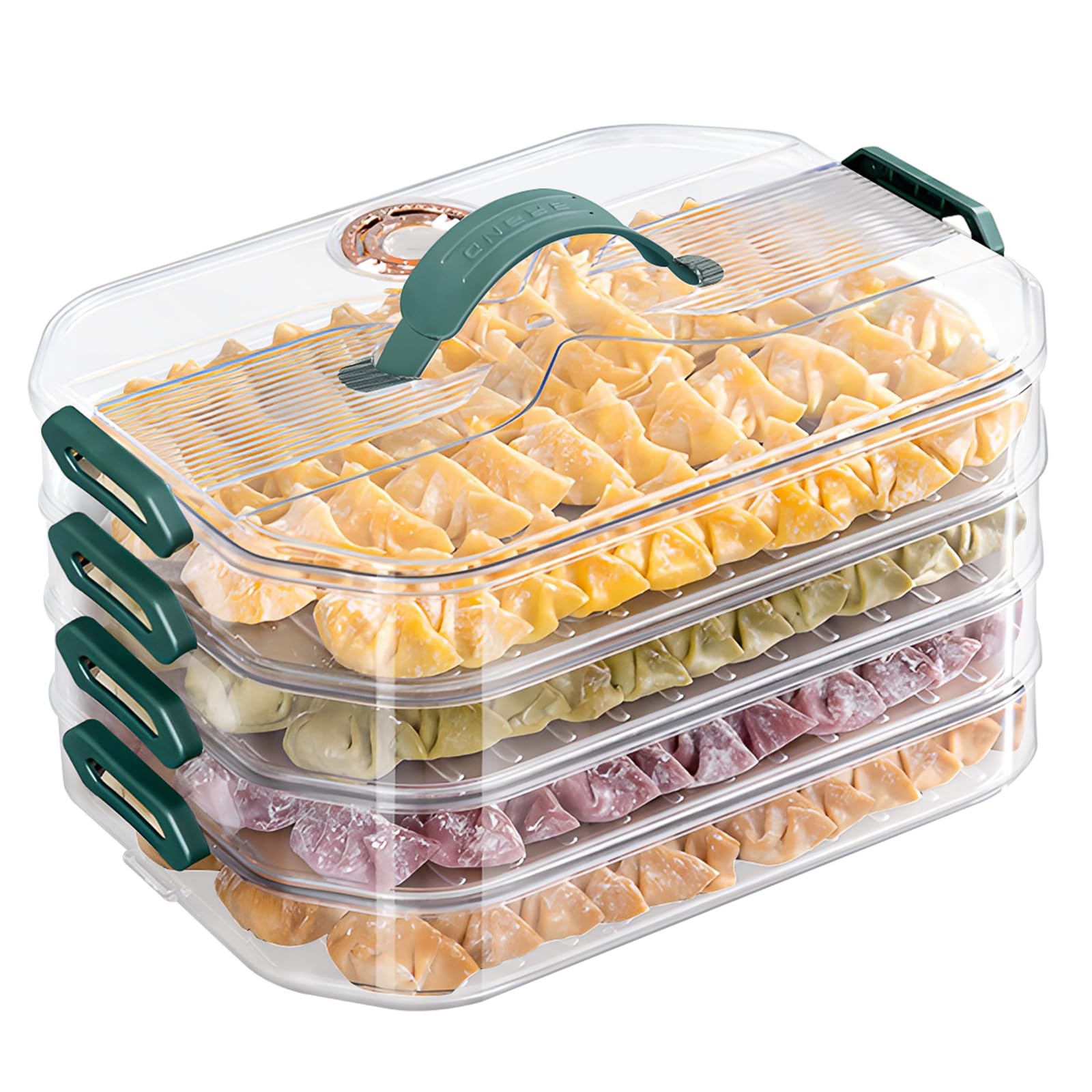 Amazon.com: OFFKITSLY Food Storage Containers with Lids,4-Layer Plastic ...