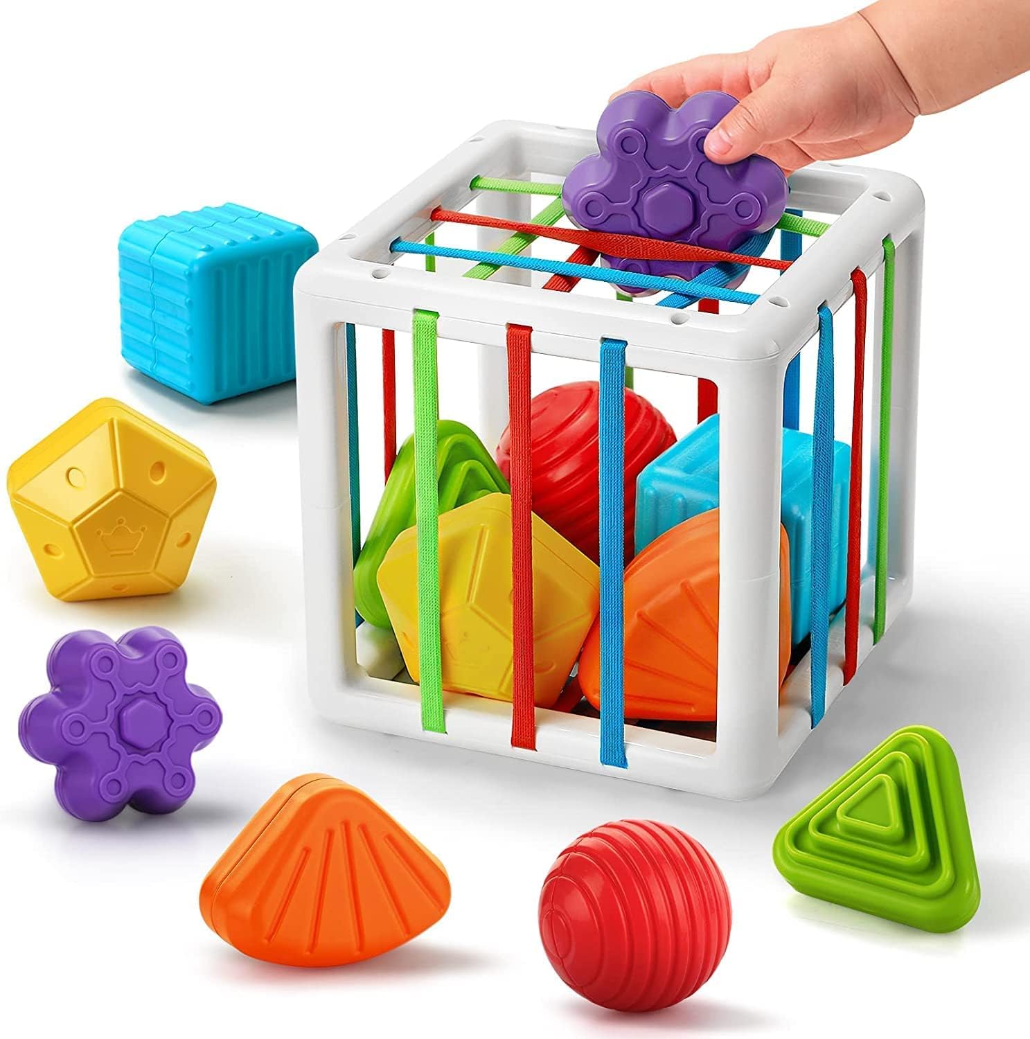 Buy Fisher Price Original Baby's Plastic First Blocks, To Sort, Stack ...