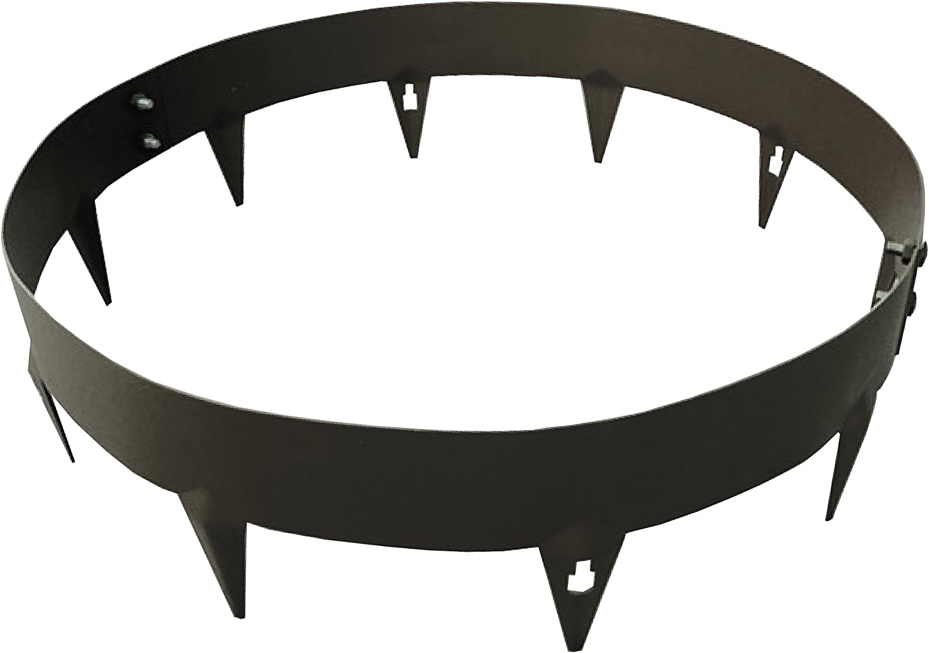 Amazon.com : Core Landscaping 4 Foot Diameter Brown Pre-Rolled Steel ...