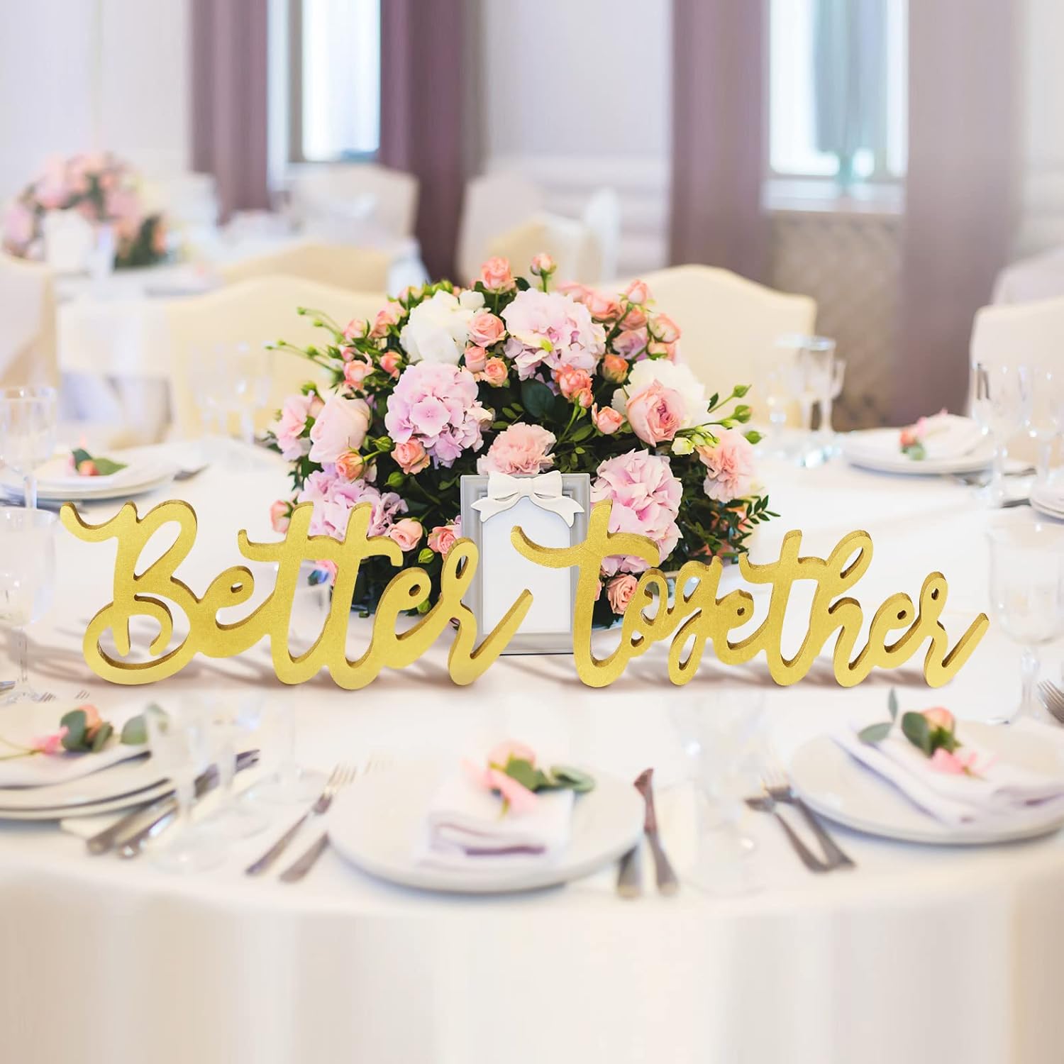 Amazon.com: Better Together Wedding Table Decorations Wooden ...