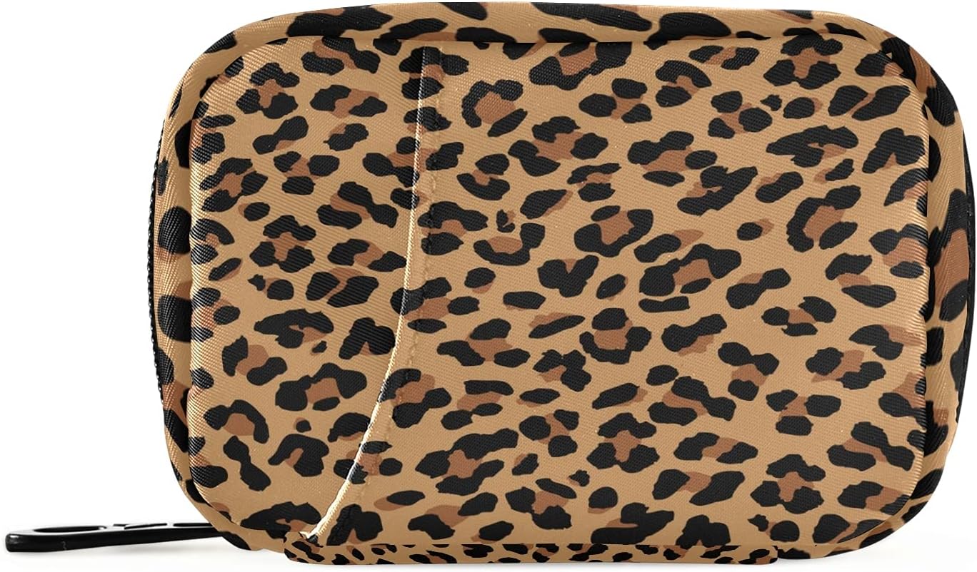 Amazon.com: xigua Leopard Pill Case 7-Day Travel Pill Organizer Box ...