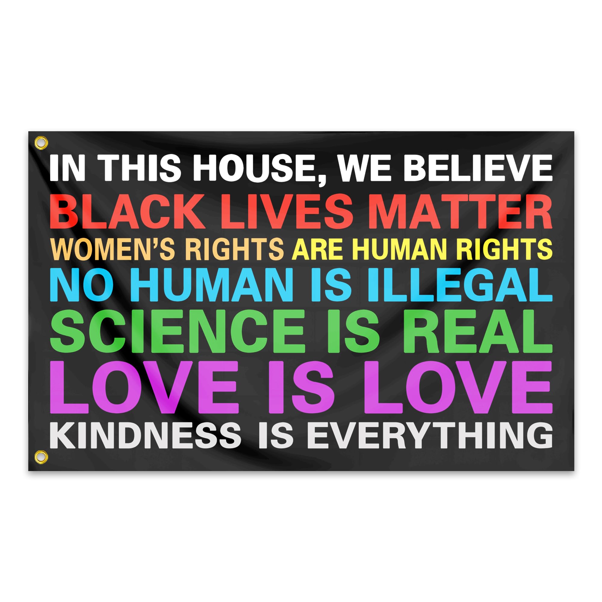 Snapklik.com : In This House We Believe Flag 3x5 Ft Outdoor Pride Flag ...