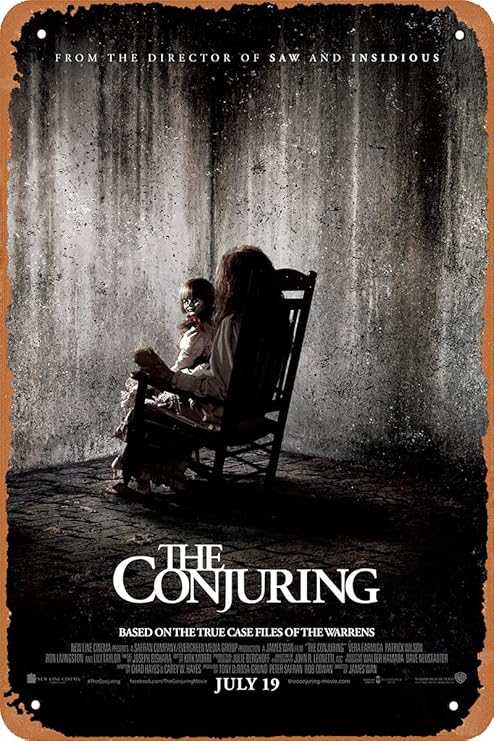 Amazon.com: Cheogket The Conjuring Movie Poster,Horror Movie Tin Sign ...