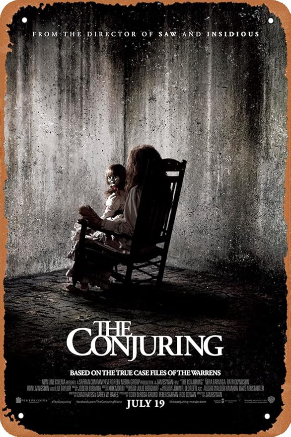 Amazon.com: Cheogket The Conjuring Movie Poster,Horror Movie Tin Sign ...