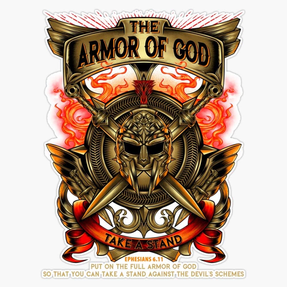 Amazon.com: Generic Armor Of God Biblical Quote Sticker Vinyl Bumper ...