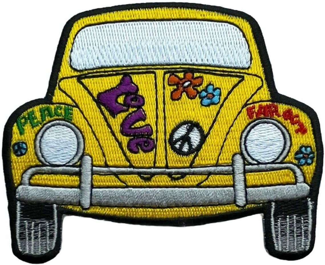 Amazon.com: Love Hippie Flower Power Vw Bug 3.7 Inch Quality ...