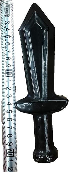 Amazon.com: Natural quartz Crystal Dagger Hand carved Crystal Obsidian ...