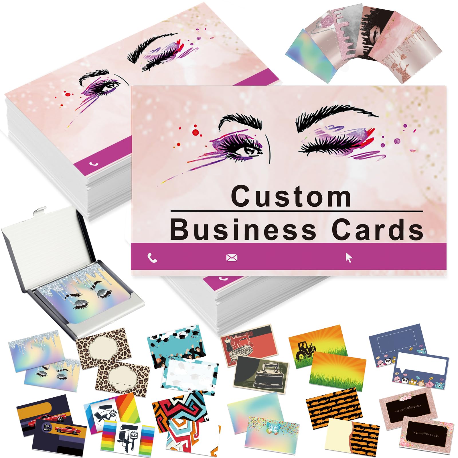 Amazon.com : Custom Business Cards Customized with Logo Personalized ...