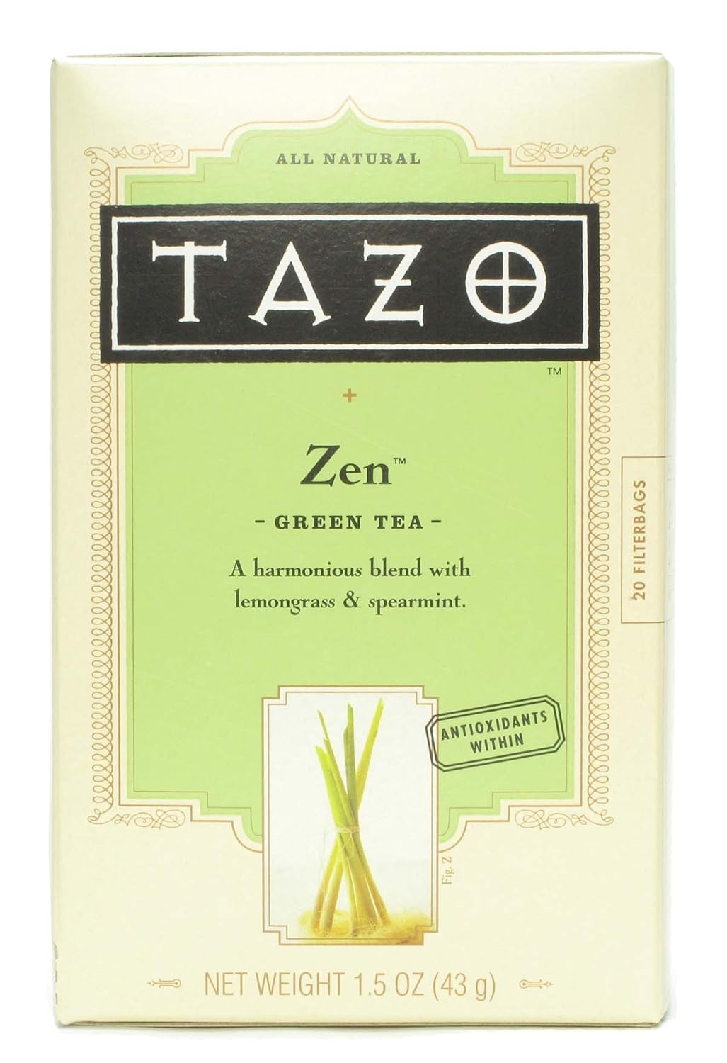 Amazon.com : Tazo Zen Green Tea with Lemongrass & Spearmint, 20-Count ...