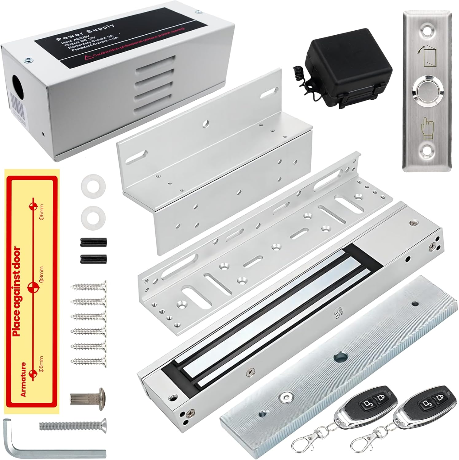 600lbs Electromagnetic Door Lock with Z L.600lbs/280kg Electric ...