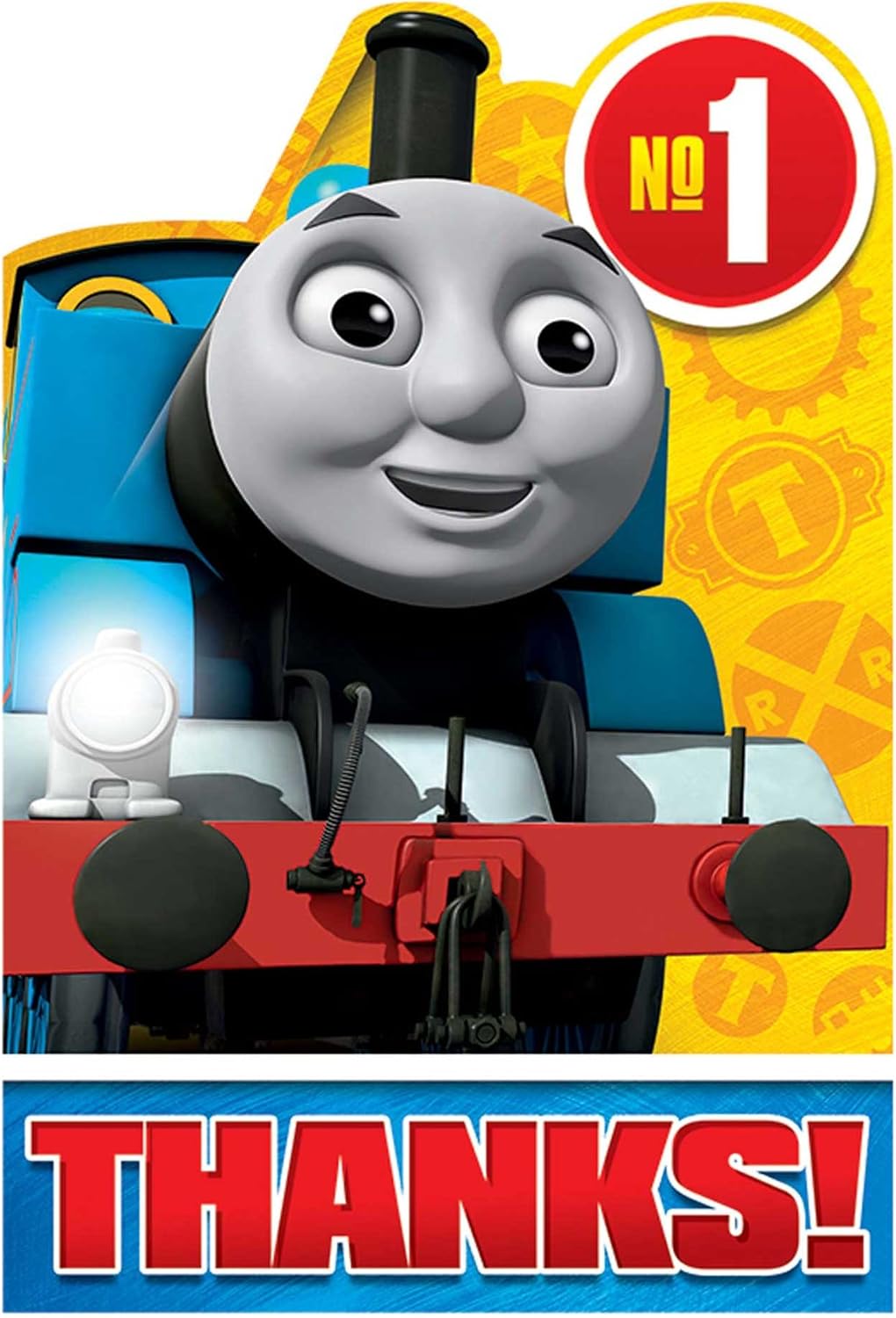 Amazon.com: amscan 481752 "Thomas All Aboard Multicolor Thank You ...