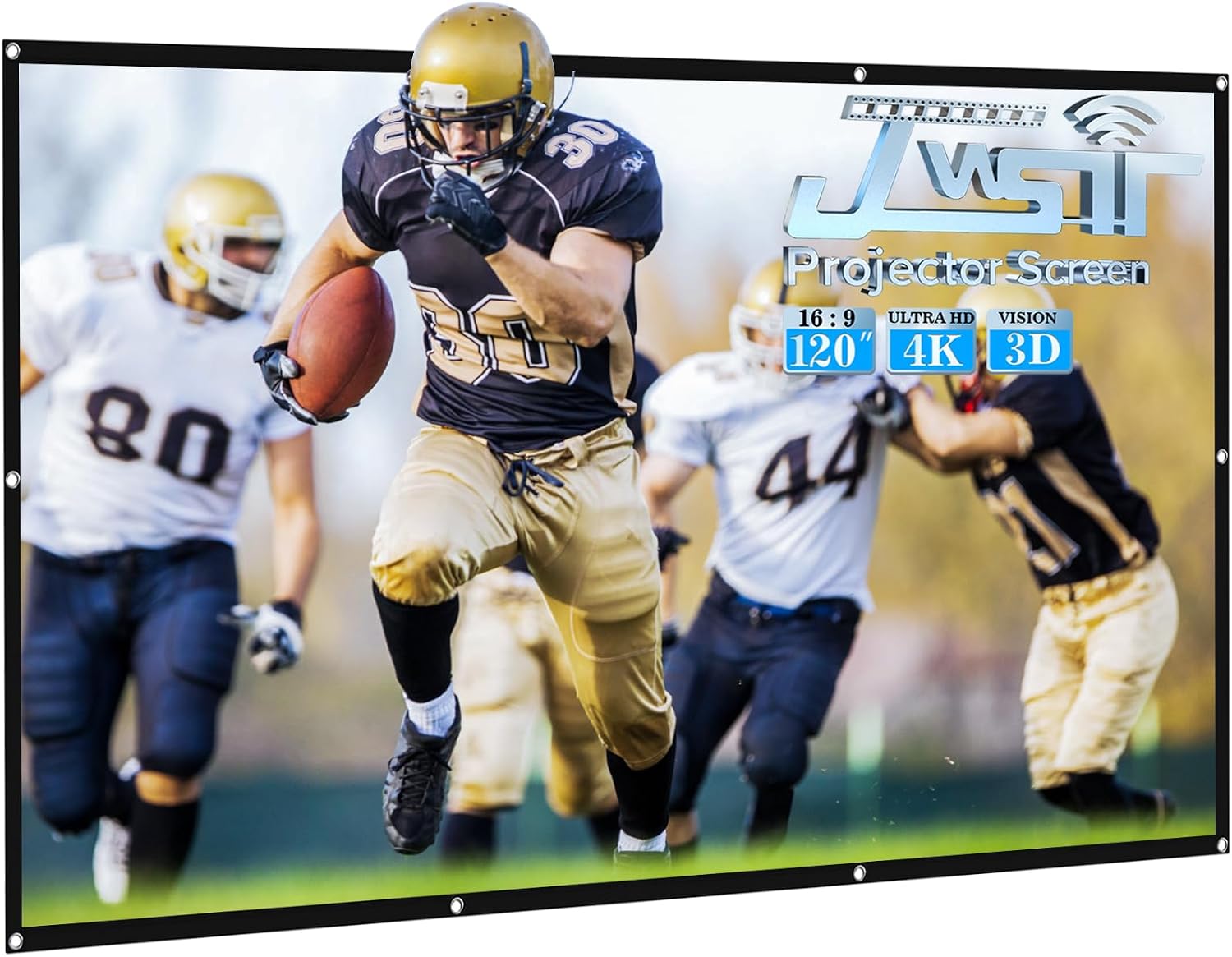 Amazon.com: JWSIT Projector Screen Outdoor, 100 inch Movie Projector ...