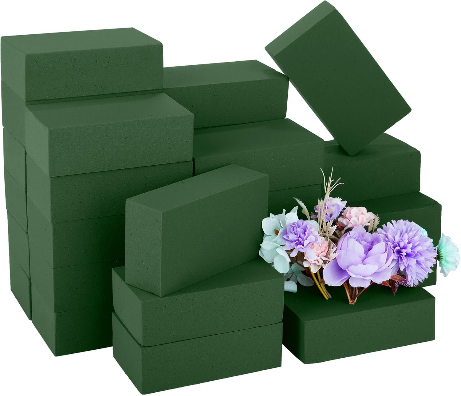 Amazon.com: Hahood 24 Packs Floral Foam Blocks Wet & Dry Floral Foam ...
