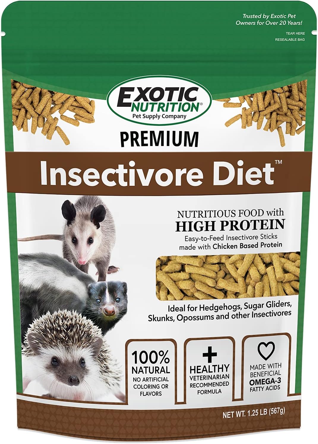 Amazon.com : Premium Insectivore Diet (1.25lb) - Healthy Nutritious ...