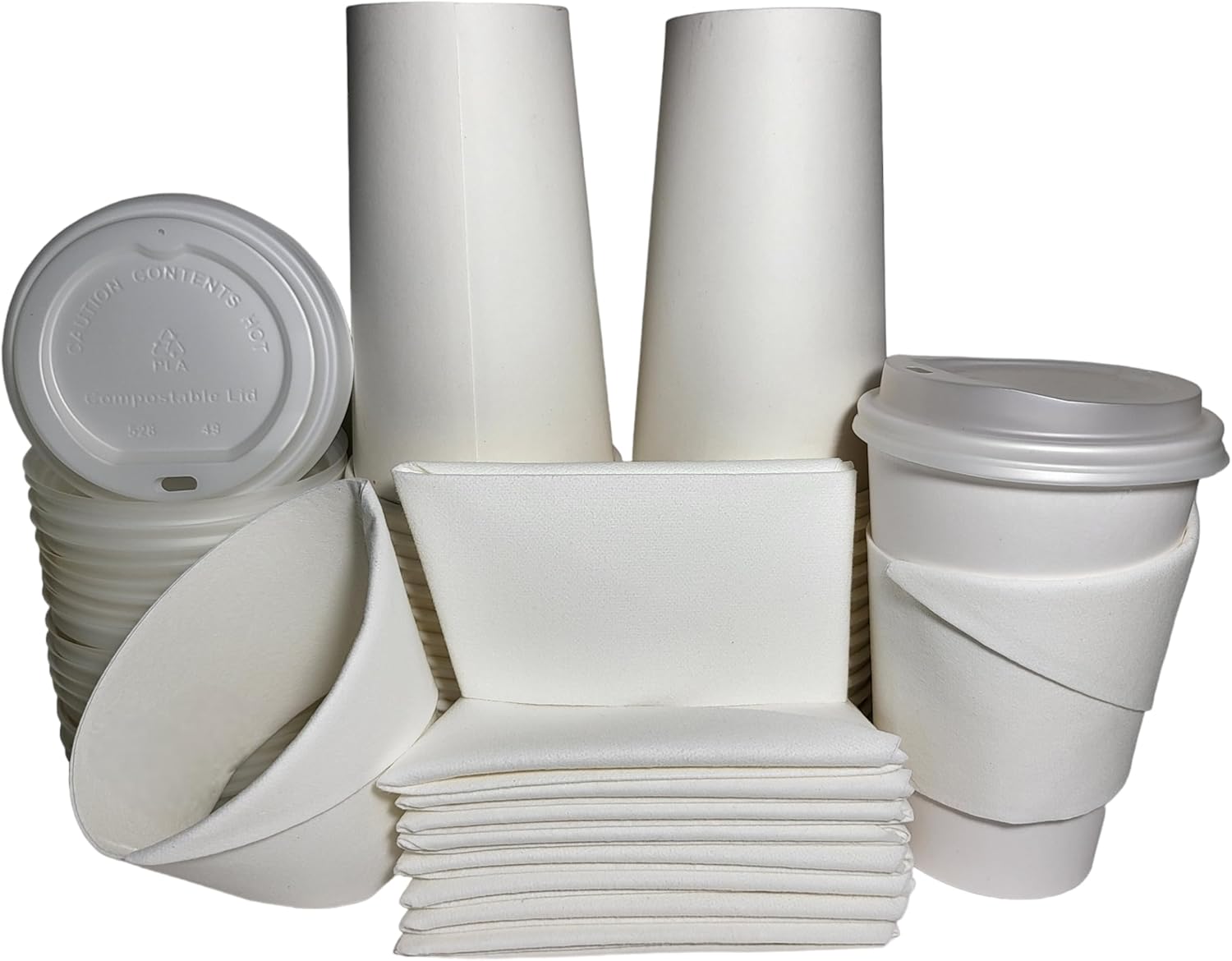 Amazon.com: Cucoon Cups 50-Pack Disposable Paper Cups With Napkin Cup ...