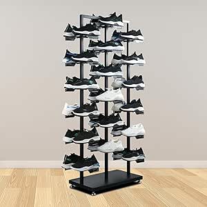 Amazon.com: Commercial Shoe Rack Display Rack, Holds 18 Pairs of Shoes ...