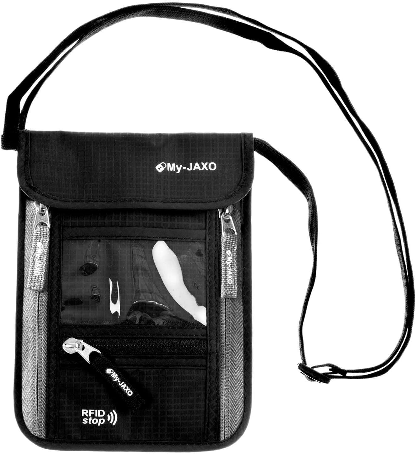 Amazon.com | My-JAXO Premium Family Travel Neck Pouch Wallet Safety ...