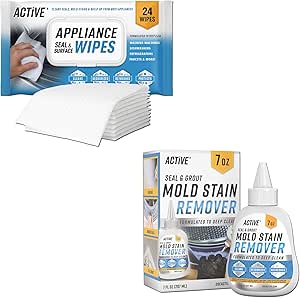 Amazon.com: ACTIVE Mold Stain Remover Gel and Appliance Cleaner Wipes ...