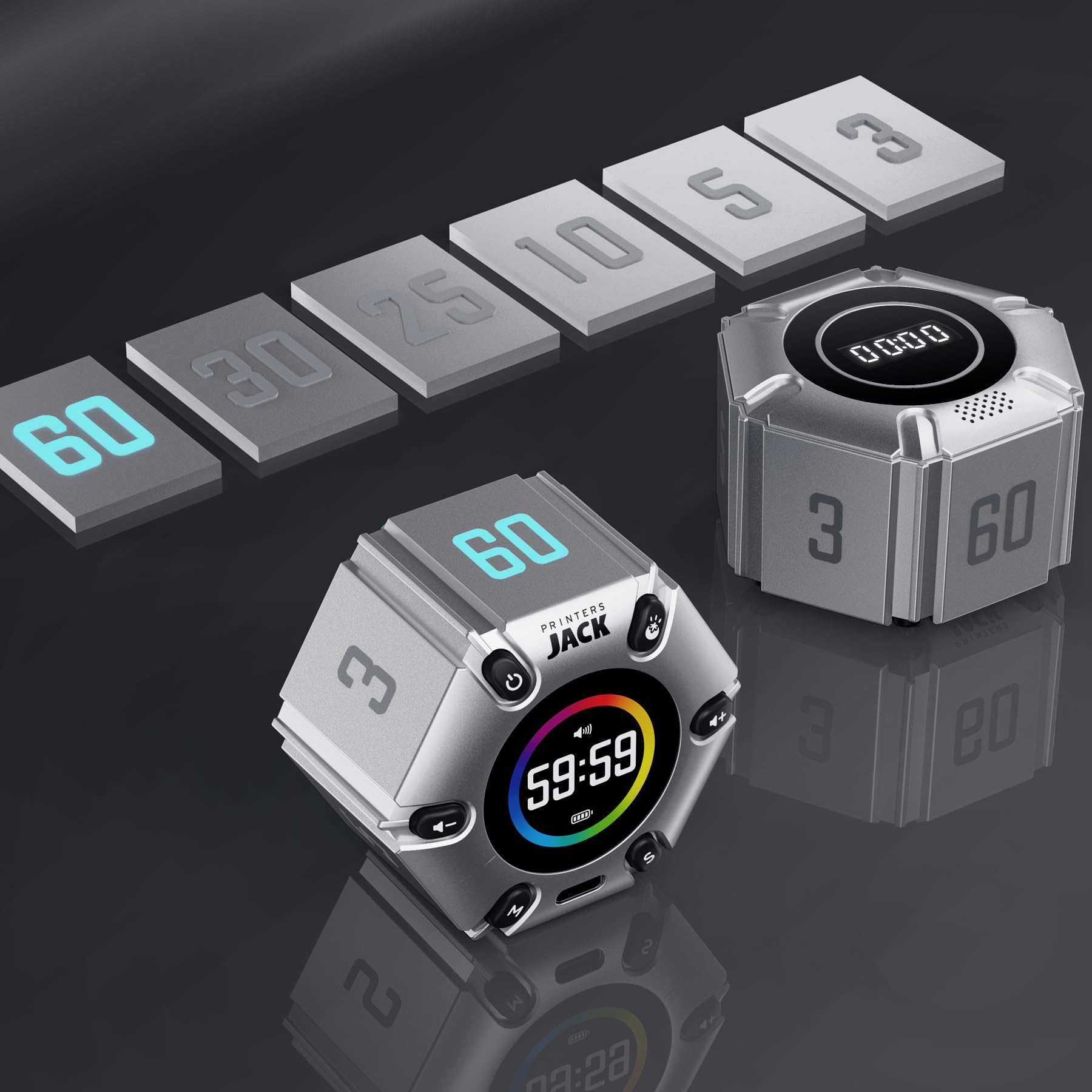 Snapklik.com : Printers Ack Pomodoro Timer - Productivity Cube, Visual ...