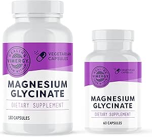 Amazon.com: Vimergy Magnesium Glycinate (180 Capsules) and (90 Capsules ...