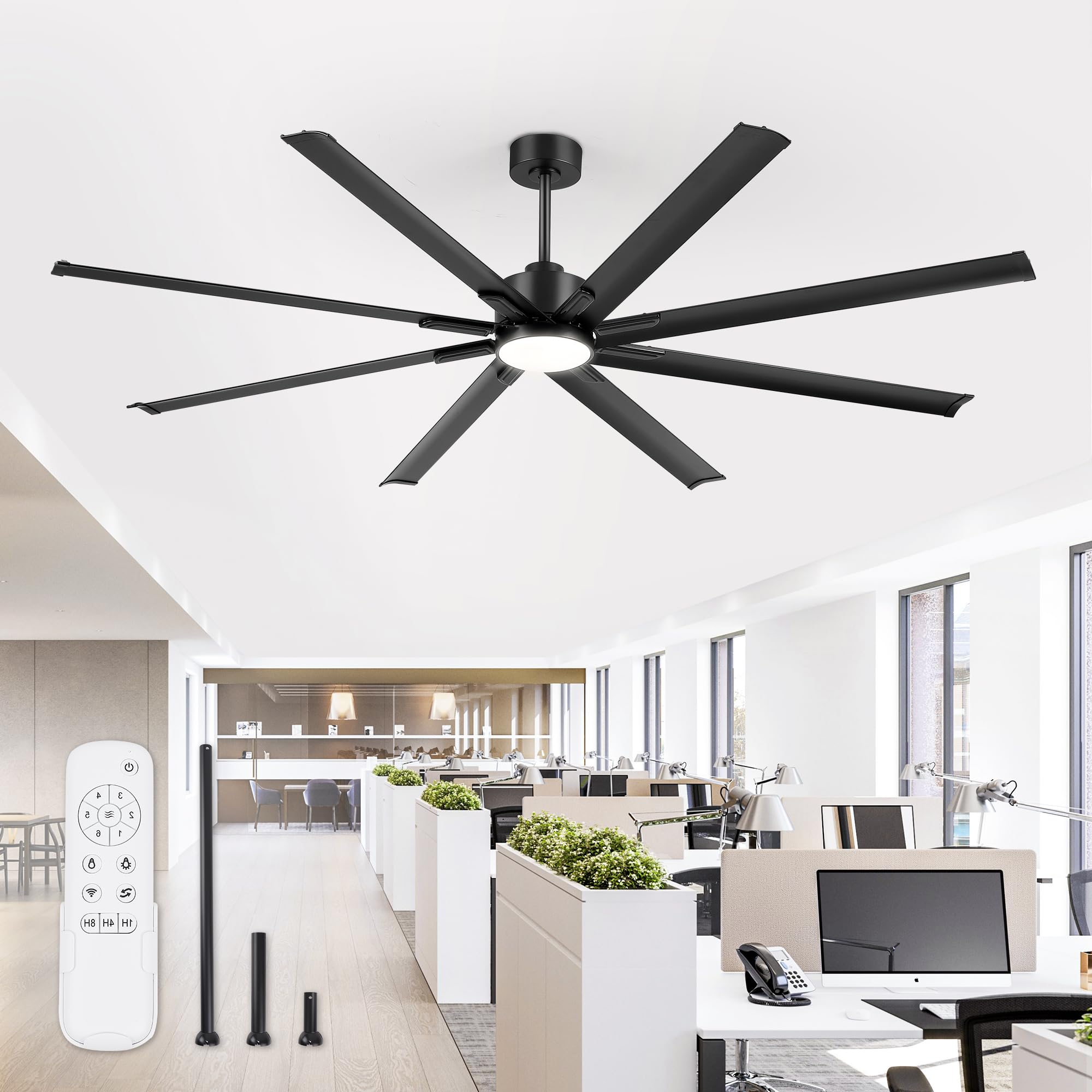 Snapklik.com : ZMISHIBO 84" Industrial Ceiling Fans